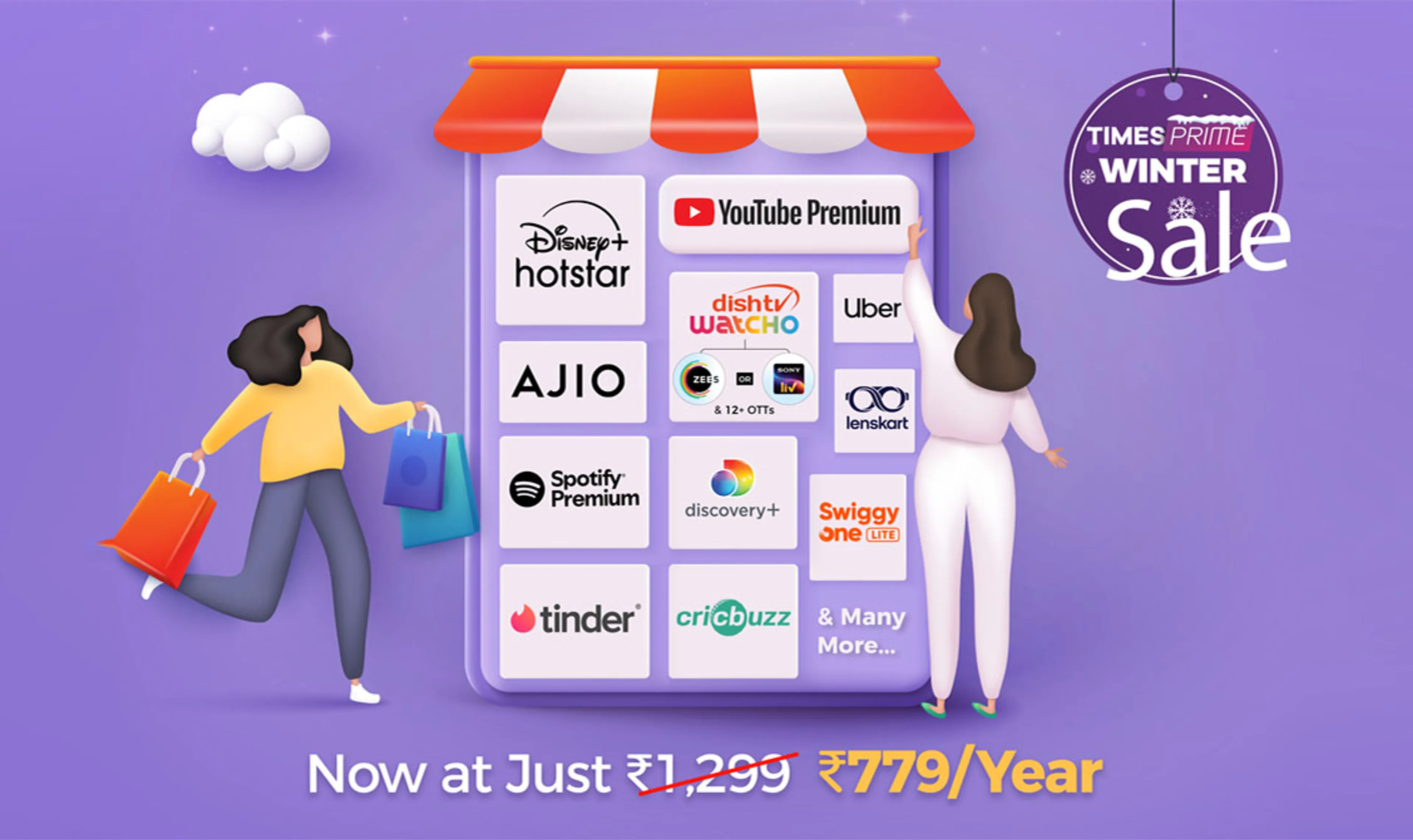Times Prime INR 520 Off on Times Prime Premium Pack - UNiDAYS Student Discount